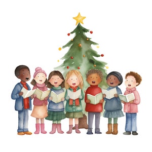 10 Christmas Carols Clipart Jpgs , High Quality, Digital Planner ...