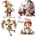 30 PNG Set 7, Christmas Kitten Clipart Bundle, Meowy Christmas Clipart ...