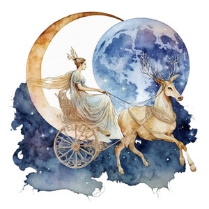 8 Goddess Png, Greek Goddess Png, Moon Goddess Clipart, Goddess Clipart ...