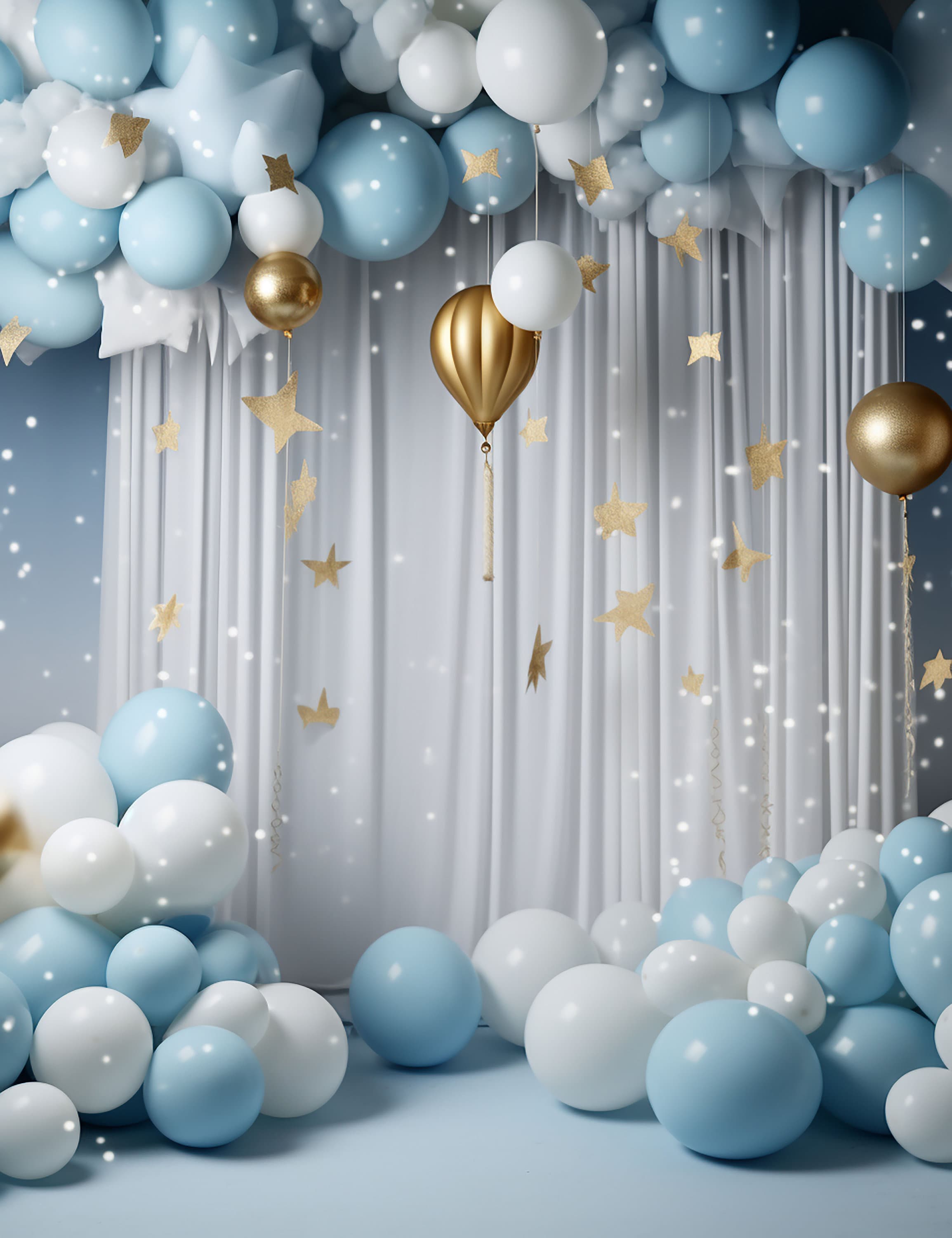 30 Dreamy Stars Digital Photography Backdrop, Cake Smash Theme for Baby ...