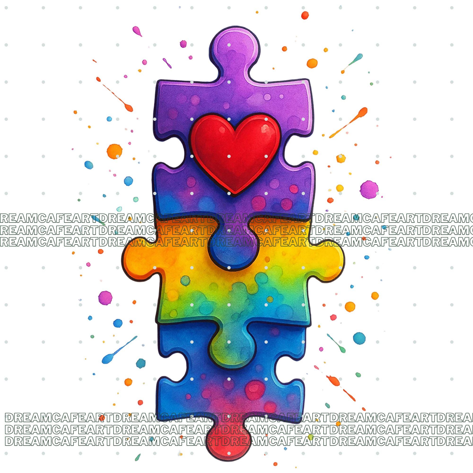 40 PNG Set 2 Autism Awareness Clipart Bundle, Supportive Illustrations ...