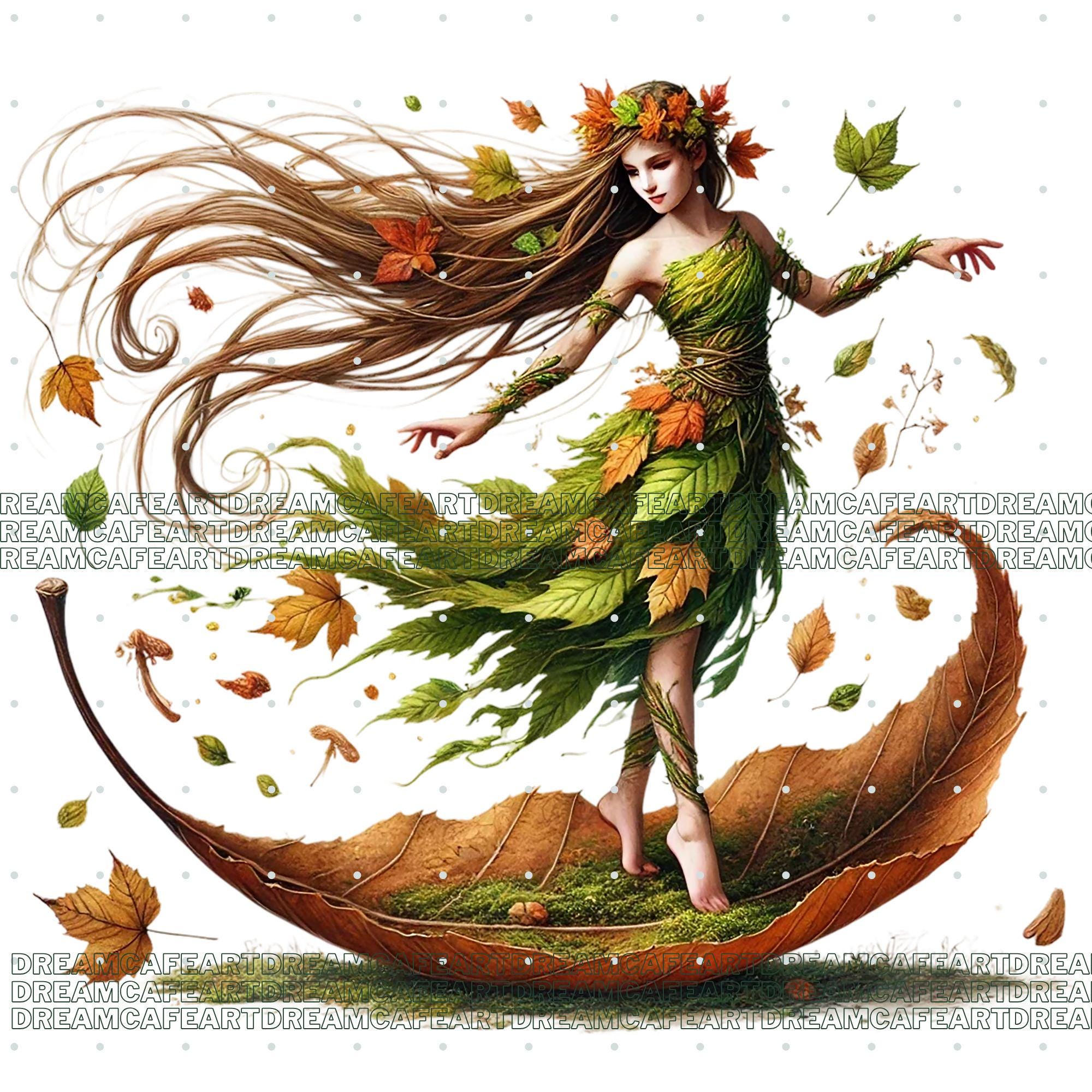 50 PNG Dryads Clipart Bundle | Fantasy Forest Nymph | Tree Spirit ...