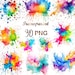 300 Png,dreamy Watercolor Splashes Clipart Bundle,watercolor Color ...
