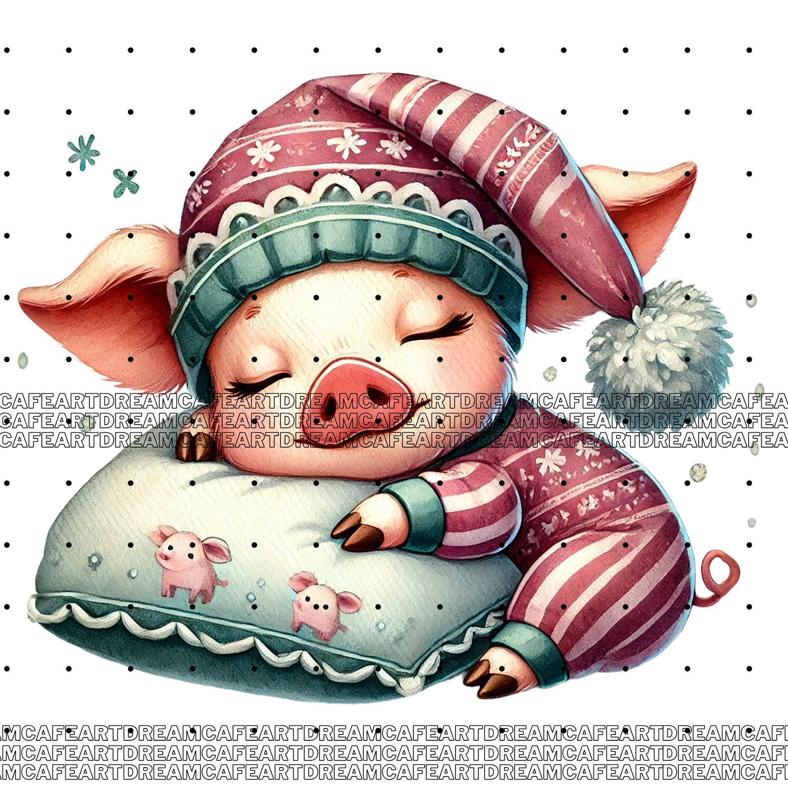 42 PNG Pigs Clipart Bundle, Cute Adorable Piggy Graphics Designs, Farm ...