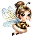 27 PNG Bee Fairy Clipart Bundle, Bee Fairy Clipart, Watercolor Bee ...