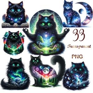 33 PNG, Celestial Cat, Mystical Cat, Celestial Magic Paganwitchcraft ...