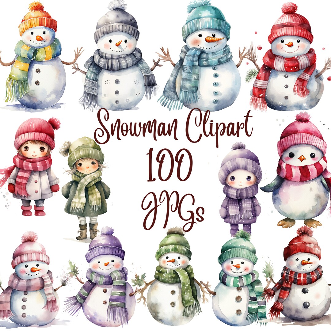 100 Snowman Clipart, Snowman Clip Art,christmas Clipart,high Quality ...