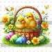 40 PNG Easter Clipart Bundle, Spring Festive Easter Graphics Designs ...
