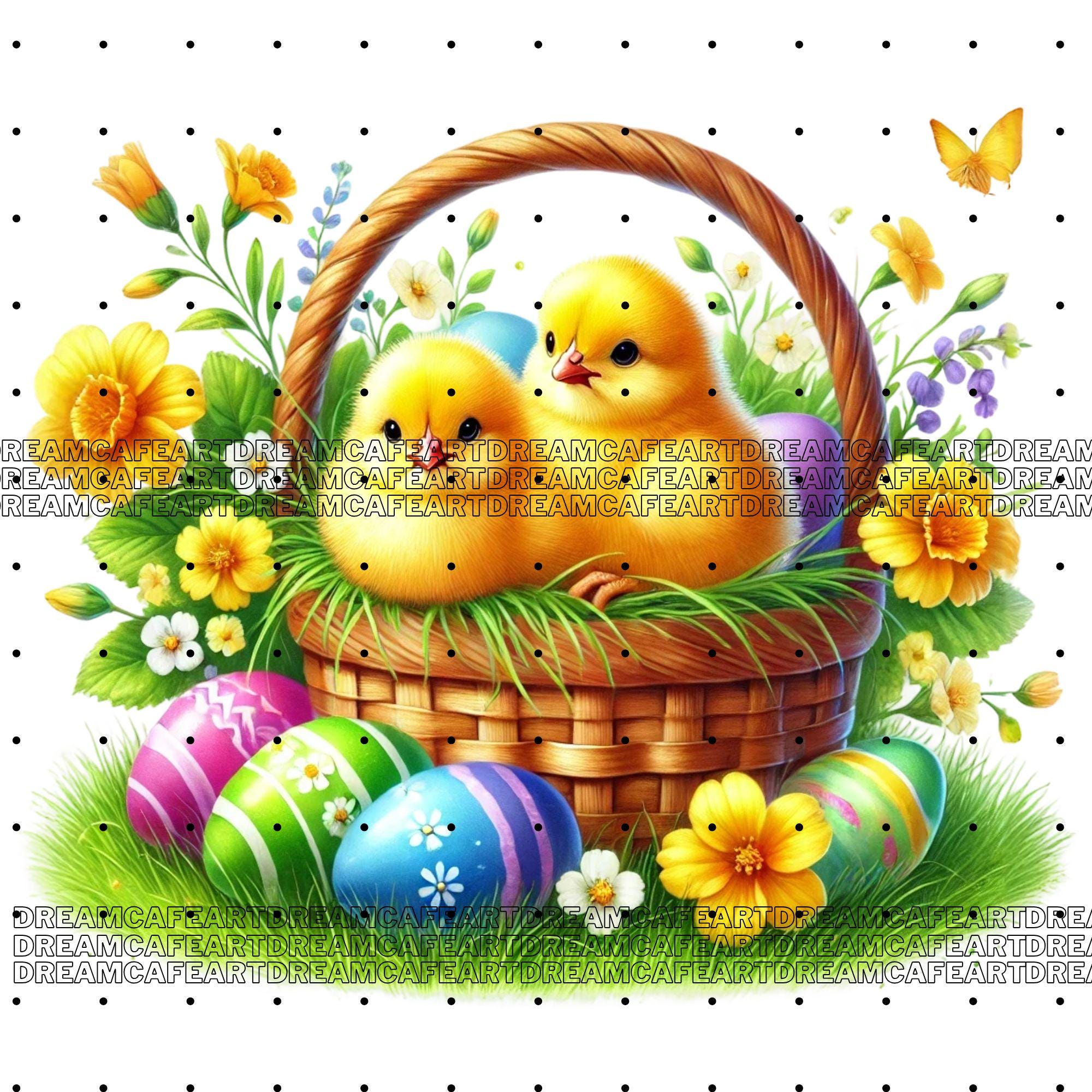 40 PNG Easter Clipart Bundle, Spring Festive Easter Graphics Designs ...