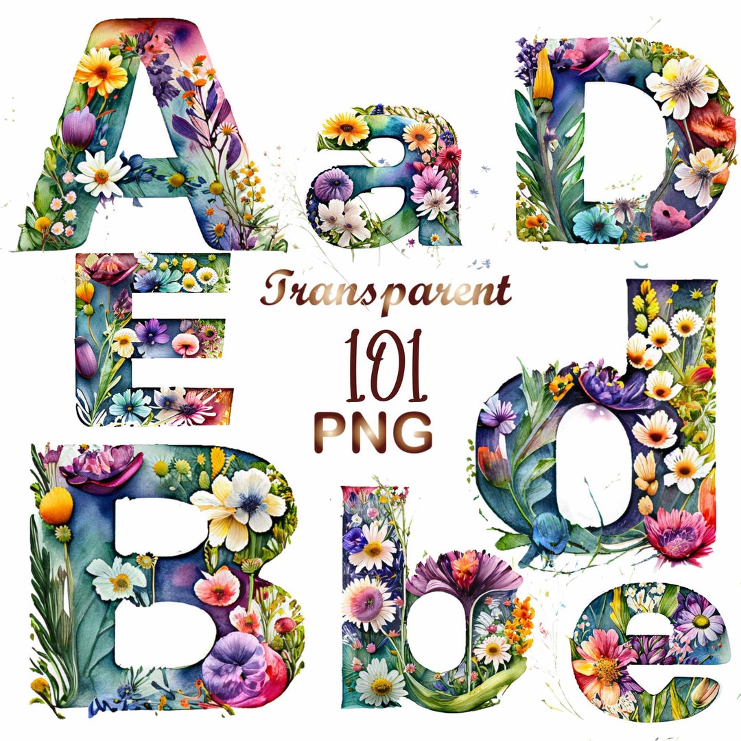 101 Alphabet Letters Clipart,png,alphabet Initials,clipart,alphabet ...