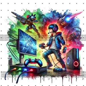 50 PNG Video Games Clipart Bundle, Gaming-themed Illustrations Designs ...