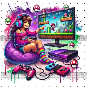 50 PNG Video Games Clipart Bundle, Gaming-themed Illustrations Designs ...