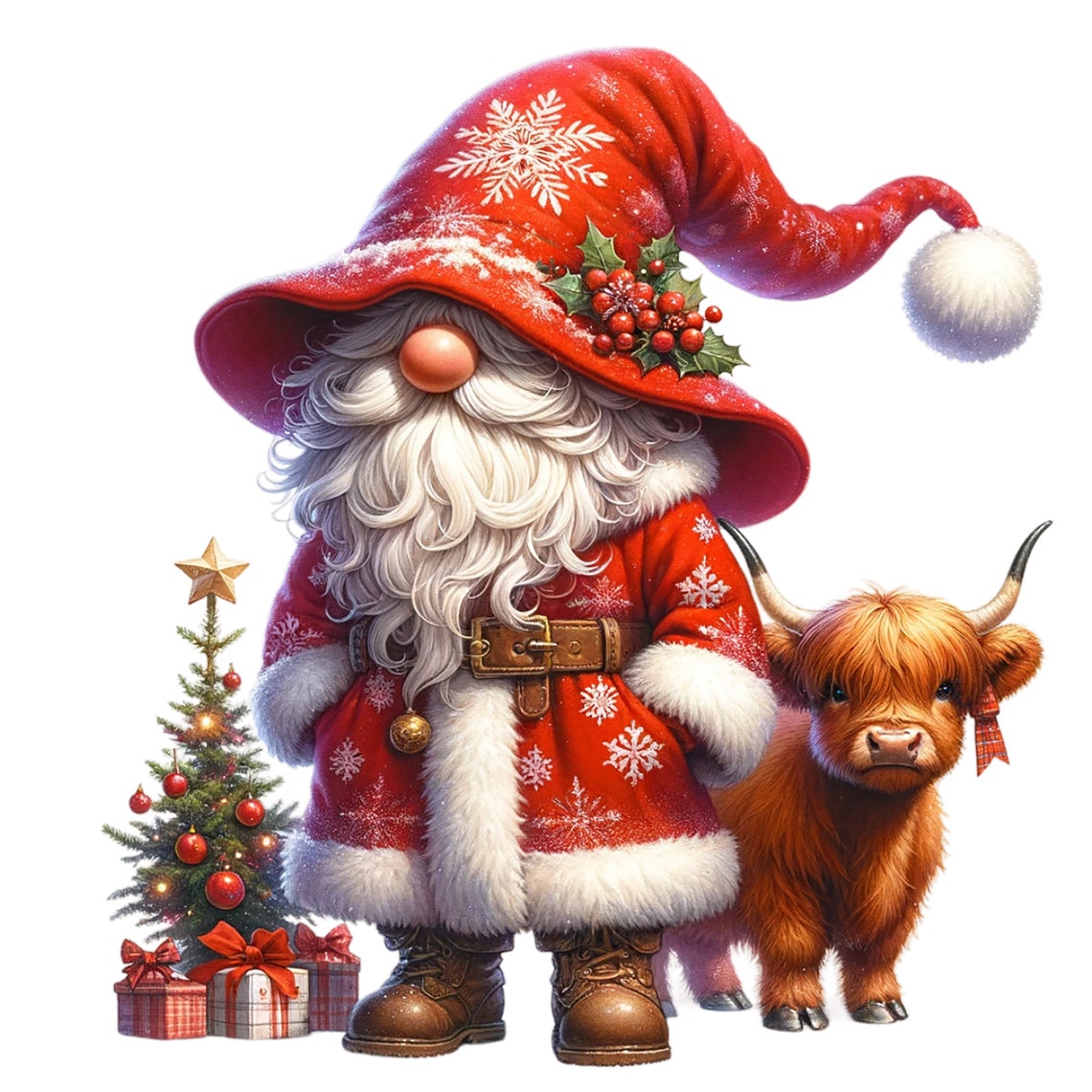 30 Png, Christmas Gnome Clipart Bundle, Christmas Clipart, Winter Gnome ...