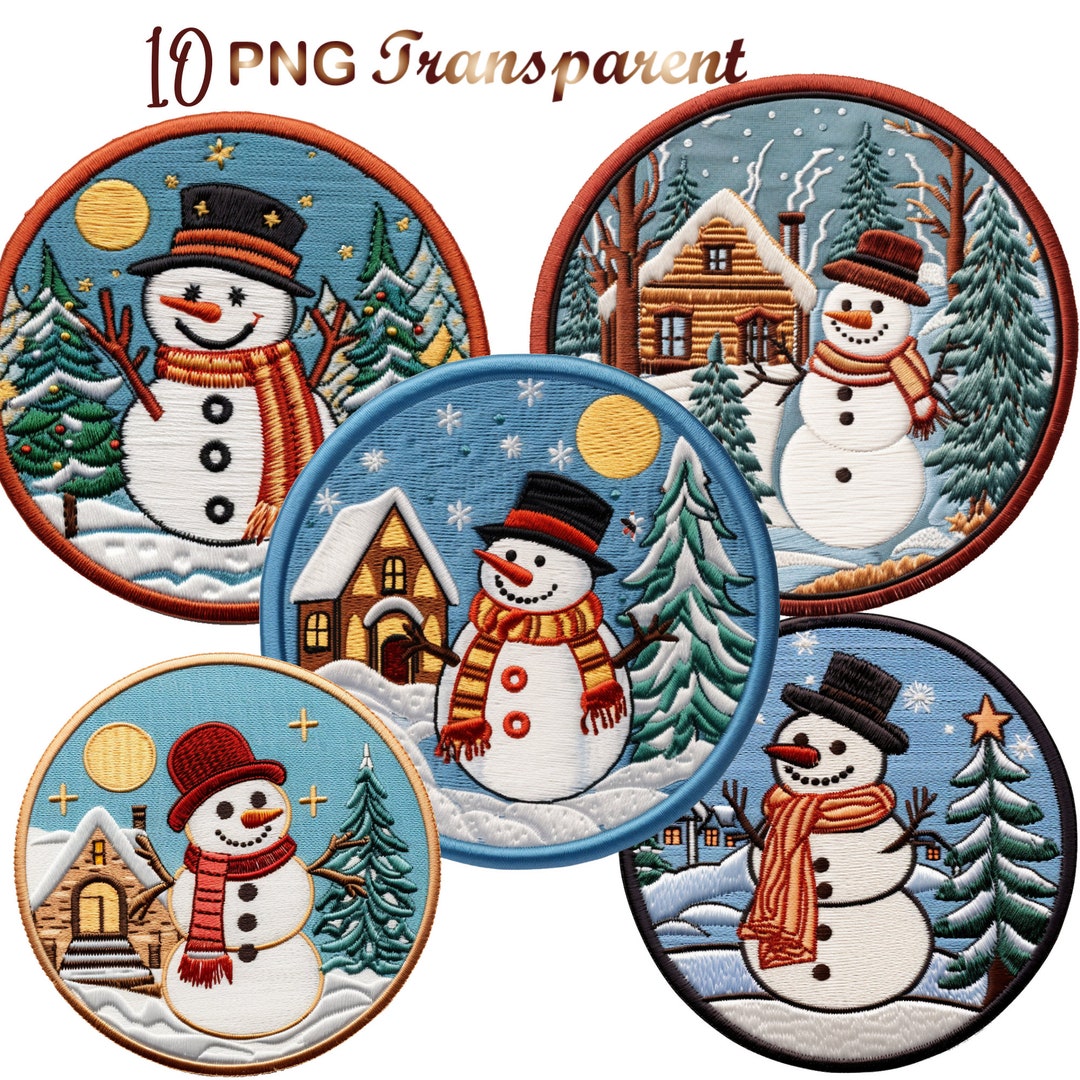10 Snowman Clipart, Christmas Clipart, Winter Clipart, Holiday Clipart ...