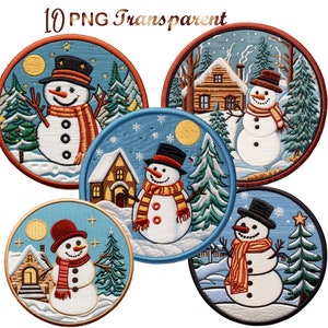 10 Snowman Clipart, Christmas Clipart, Winter Clipart, Holiday Clipart ...