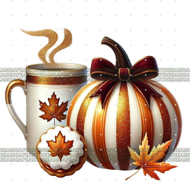 36 PNG Cozy Autumn Coffee, Fall Clipart for Crafts Prints, Pumpkin ...