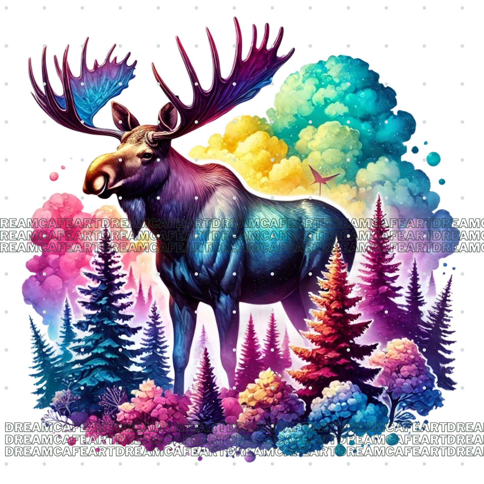 50 PNG Moose Clipart Bundle | Moose Drawing Graphics | Digital Download ...