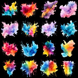 85 PNG Watercolor Color Splash Clipart, Paint Splatter Clipart Alcohol ...
