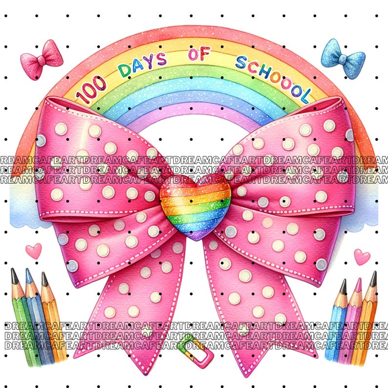 27 PNG 100 Days of School Clipart Bundle, Back to School Graphics ...