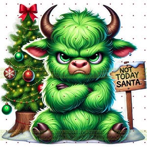 26 PNG Set 1 Grumpy Animals Christmas Clipart Bundle, Winter Clipart ...