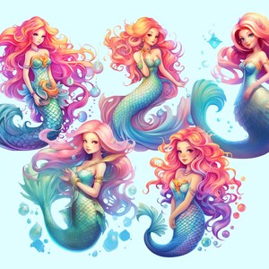36 Mermaid Clipart PNG , Purple Pink Mermaid Clipart PNG, Witches PNG ...