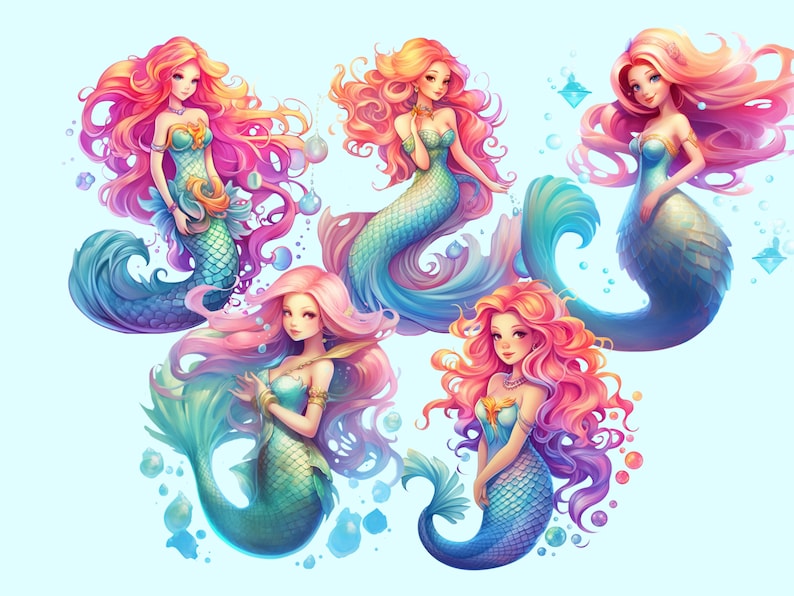 36 Mermaid Clipart PNG , Purple Pink Mermaid Clipart PNG, Witches PNG ...