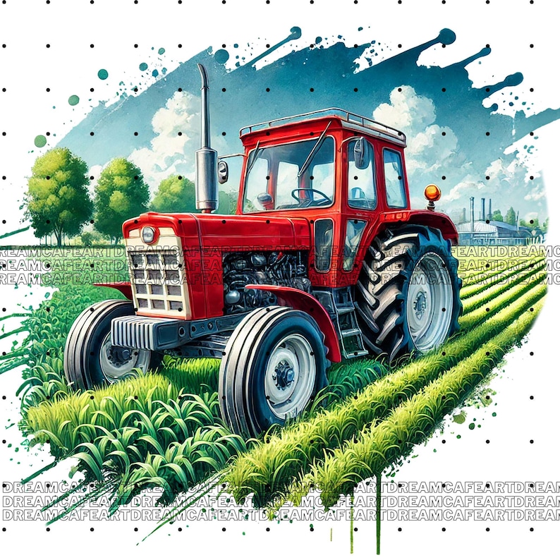 53 PNG Farm Tractors Clipart Bundle, Rustic Tractor Graphics Designs ...