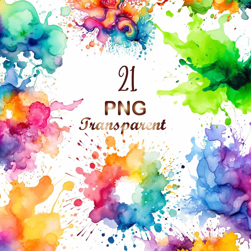 Water Color Splatter Png - Etsy