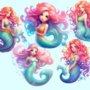 36 Mermaid Clipart PNG , Purple Pink Mermaid Clipart PNG, Witches PNG ...