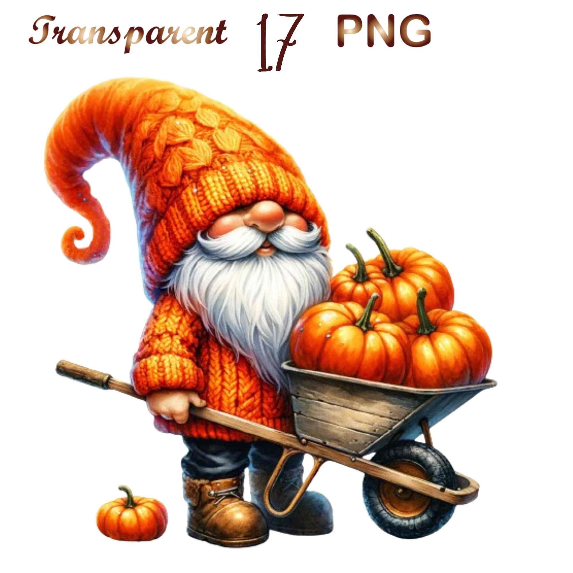 17 Cute Gnome Clipart,gnome Clipart Bundle, Autumn Gnome Png,clipart ...