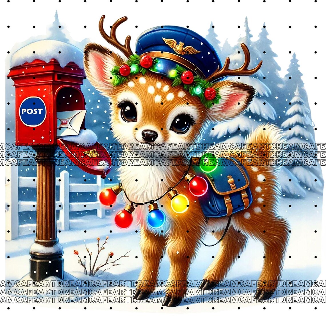28 PNG Set 1 Christmas Reindeer Clipart Bundle, Festive Reindeer ...