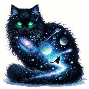 33 PNG, Celestial Cat, Mystical Cat, Celestial Magic Paganwitchcraft ...