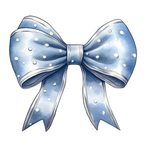 40 PNG, Watercolor Bow Clipart Bundle, Clipart Bundle, Watercolor Cute ...