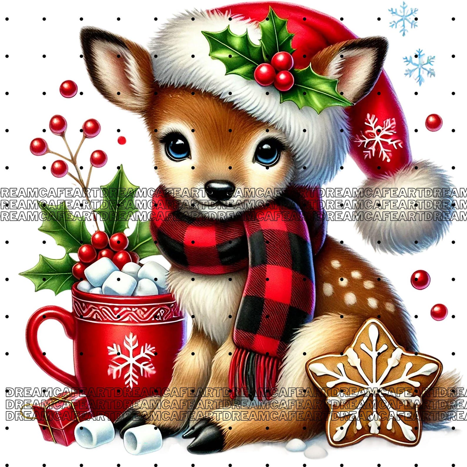 27 PNG Set 3 Christmas Reindeer Clipart Bundle, Festive Reindeer ...
