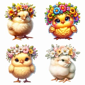 25 PNG Easter Chicks Clipart Bundle,easter Bundle Clipart, Easter ...