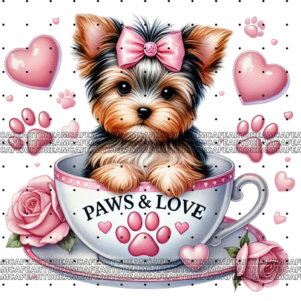 50 PNG Set 2 Valentines Day Puppy Cups Clipart Bundle, Holiday Cup ...