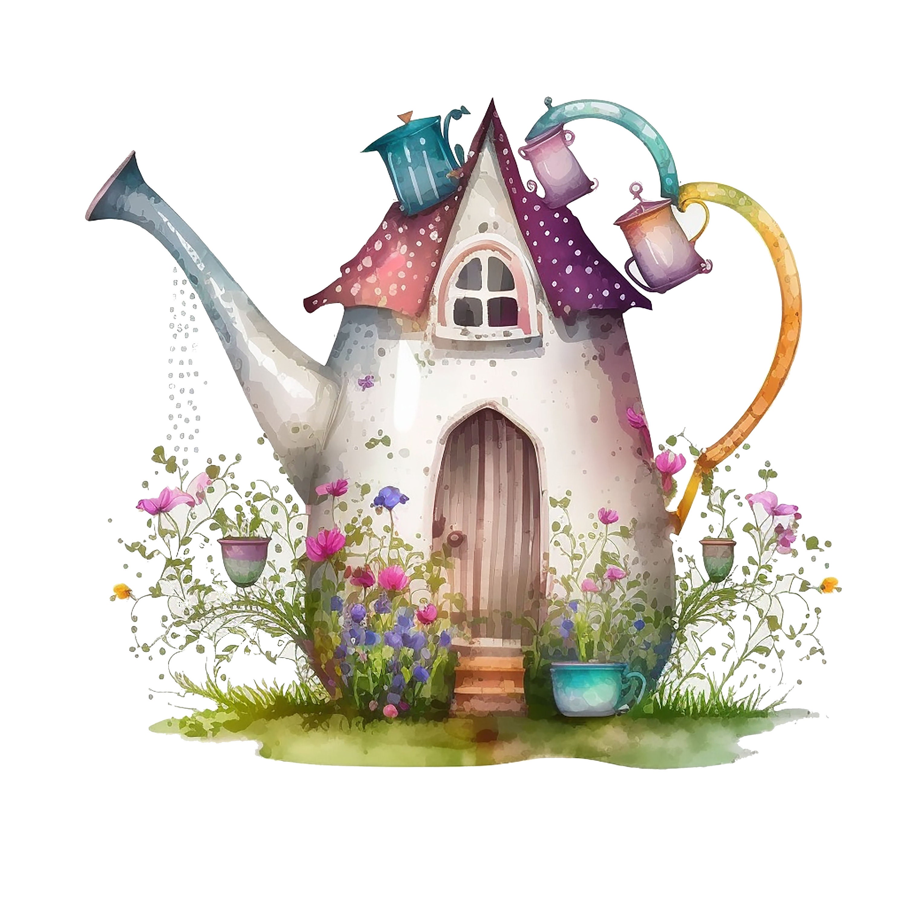 10 Jpgs,fairy House Clipart Bundle, Digital Planner, Paper Crafts ...