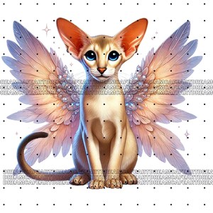 40 PNG, Cute Angelic Cats Clipart Bundle, Angelic Cats Png, Heavenly ...