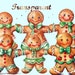21 Gingerbread PNG, Christmas Clipart, Winter Clipart, Holiday Clipart ...