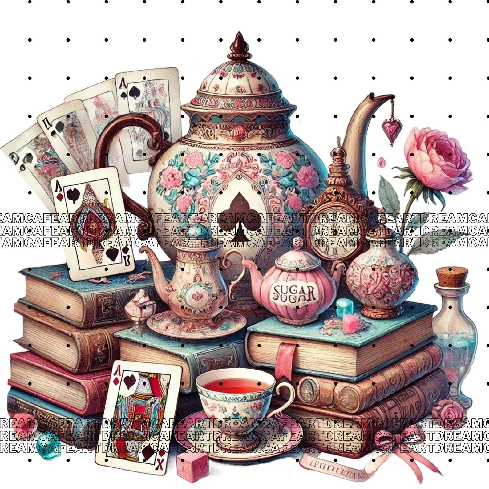 50 PNG Wonderland Clipart Bundle, Set 2, Whimsical Fantasy ...