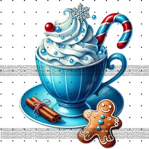 32 PNG Set 2 Winter Hot Cocoa Clipart, Cozy Hot Chocolate Graphics ...