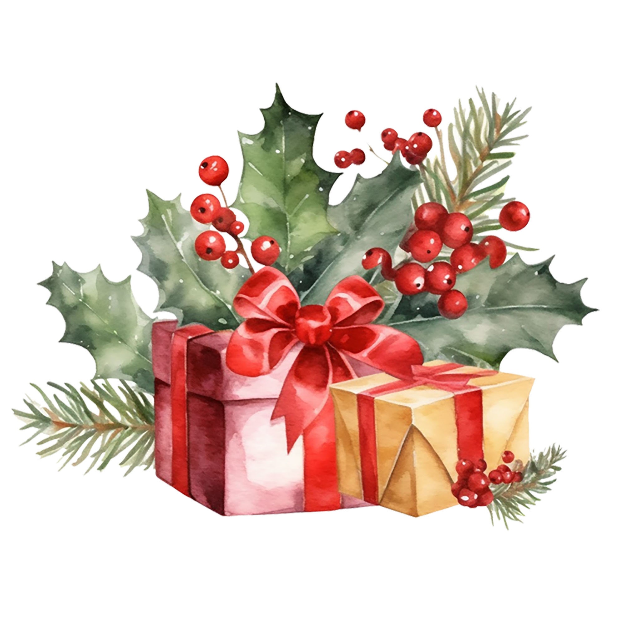 10 Christmas Gifts Clipart, High Quality Jpgs, Christmas Clipart ...