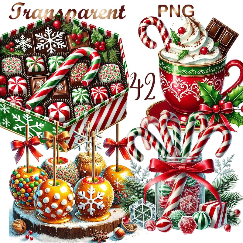 Christmas Treats Clipart - Etsy