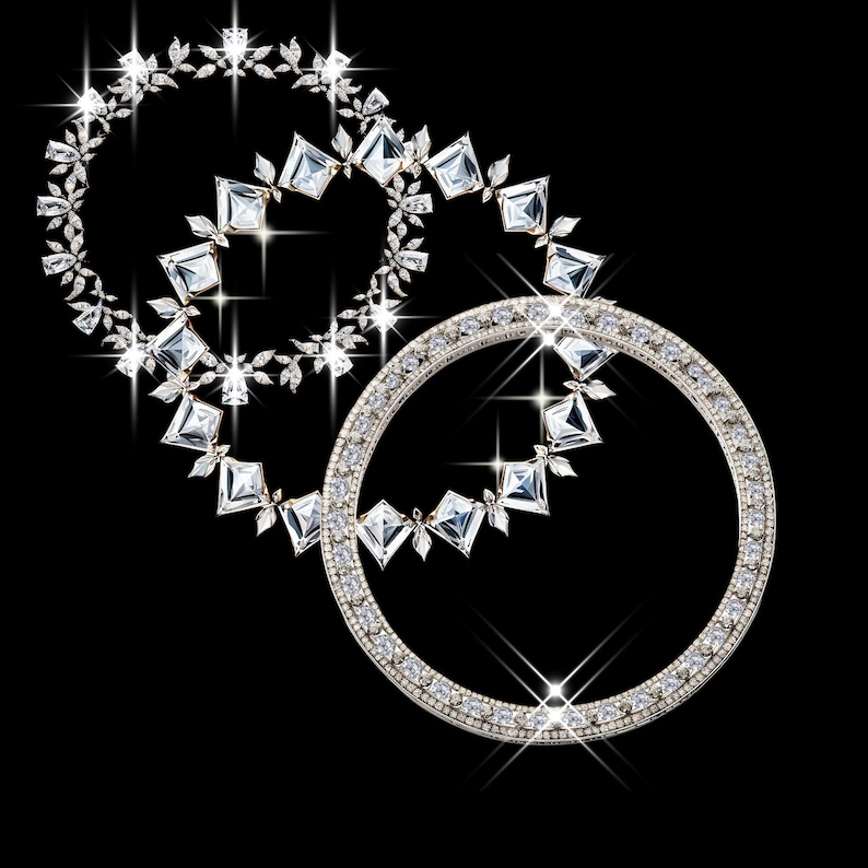 29 Diamond Frames Clipart PNG, Diamond Frame Clipart Bundle ...