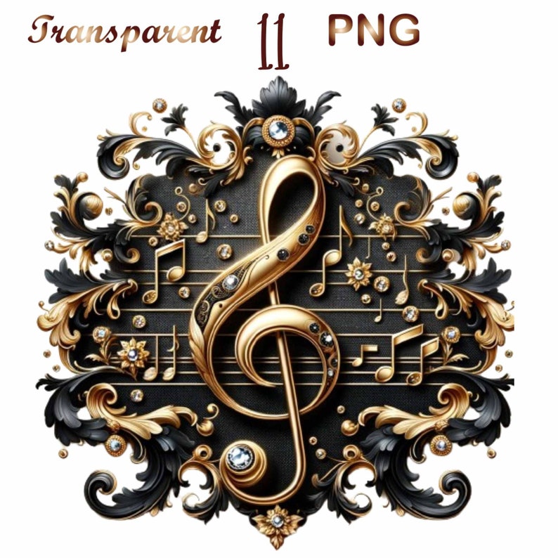 11 Music Clef Clipart, Music Note Clipart, Clef Png,wall Art, Paper ...