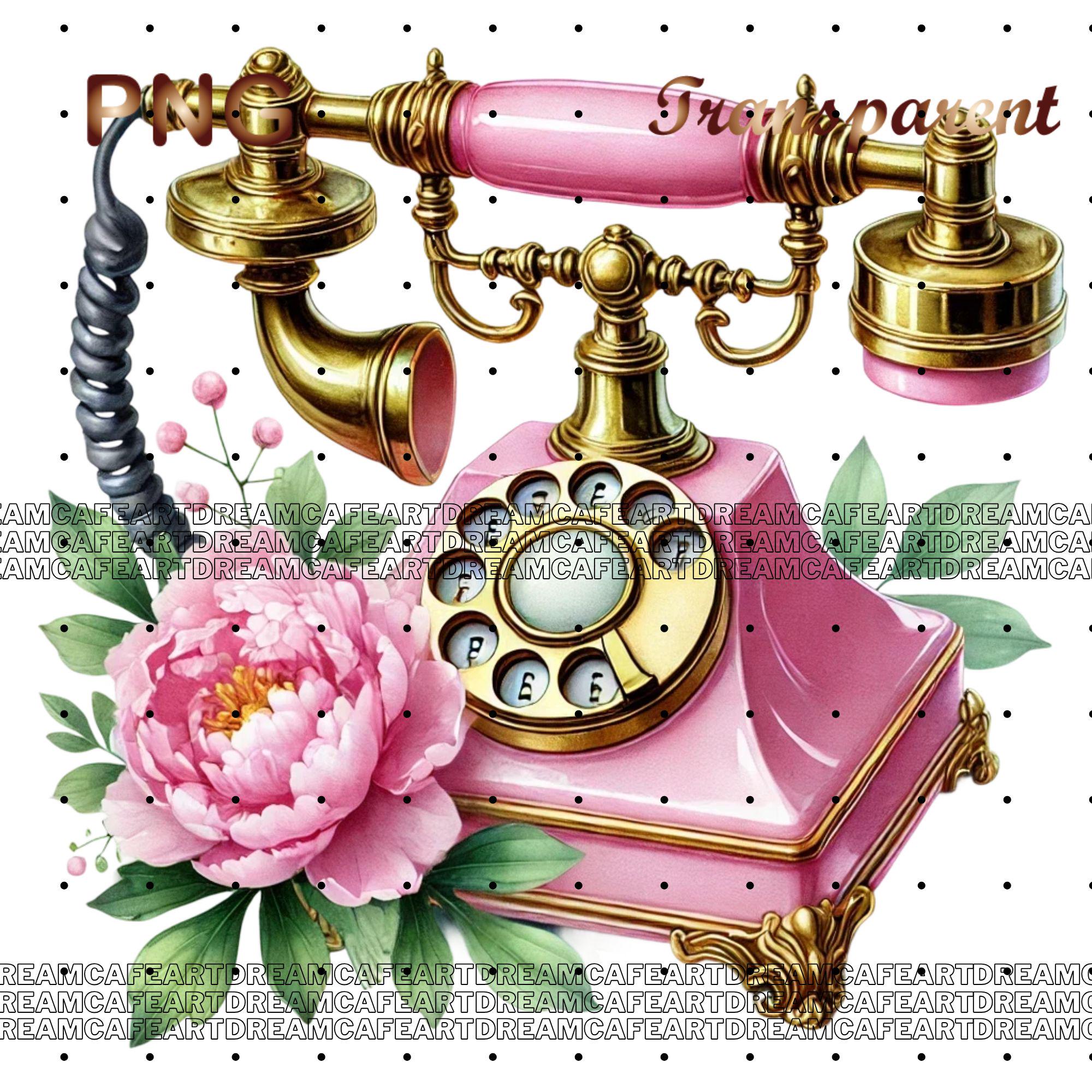 40 PNG Pink Vintage: Sweet Memories Clipart Bundle,pink Treasures Retro ...
