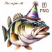 10 Bass Fish PNG, Funny Bass Fish,watercolor Bass, Birthday Fish PNG ...