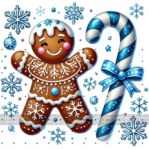 23 PNG, Gingerbread Man Clipart Bundle, Christmas Clipart, Festive ...