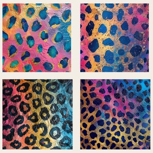25 Printable Leopard Print Digital Paper,jpgs,leopard Background ...