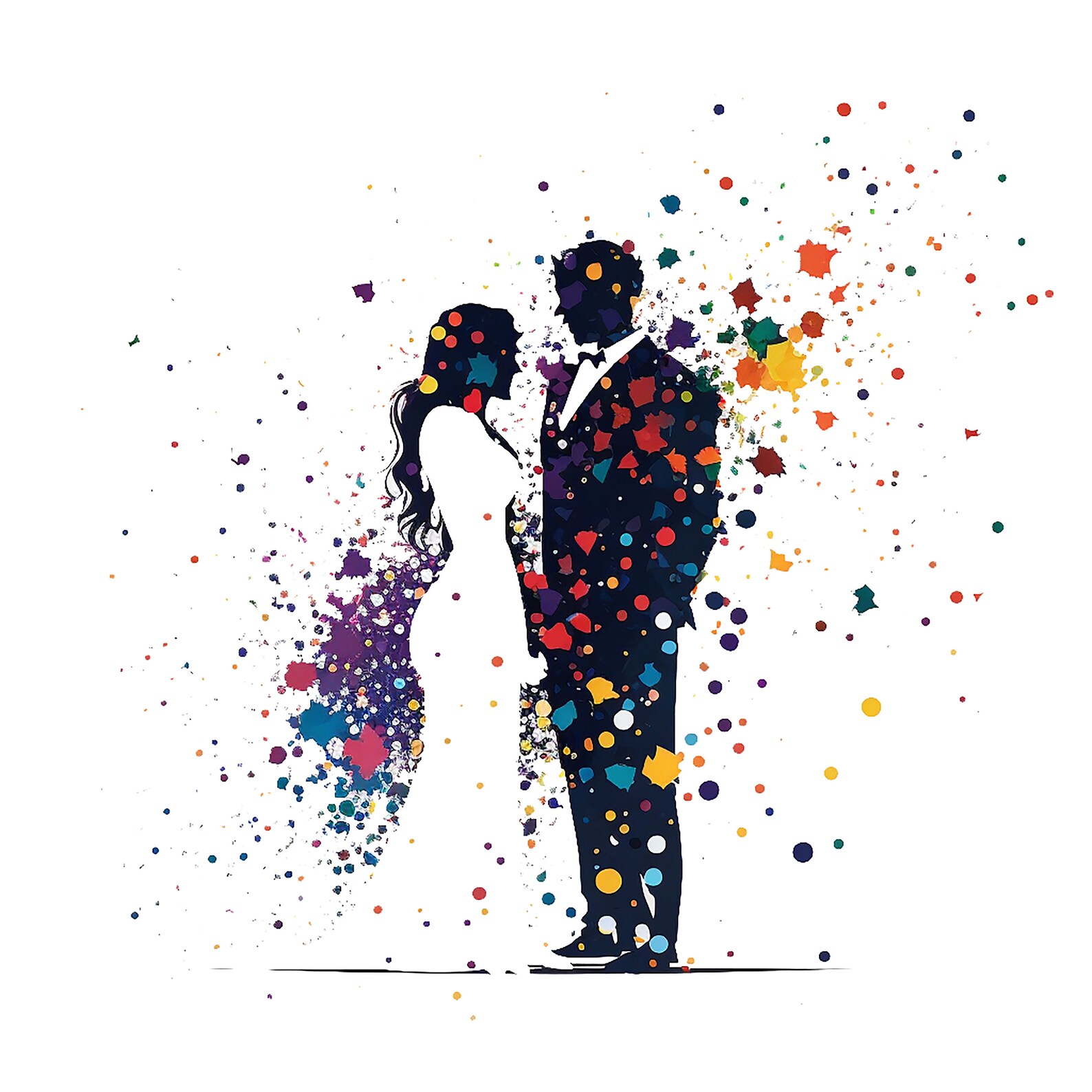 12 Wedding Confetti Clipart Wedding Clipart Jpgs Commercial - Etsy